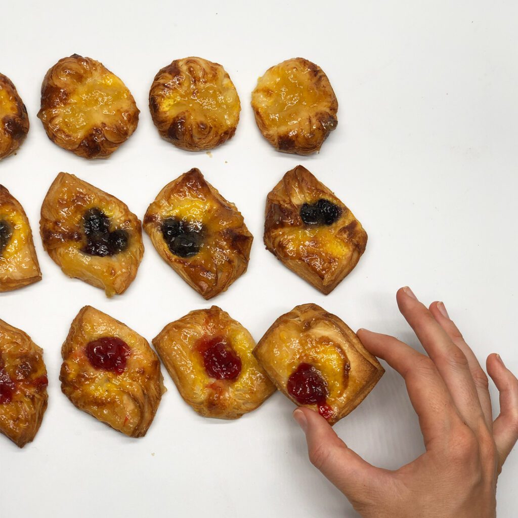 Mini Danish, assorted filling - minimum order 30 pcs - Munich Finest Bakery