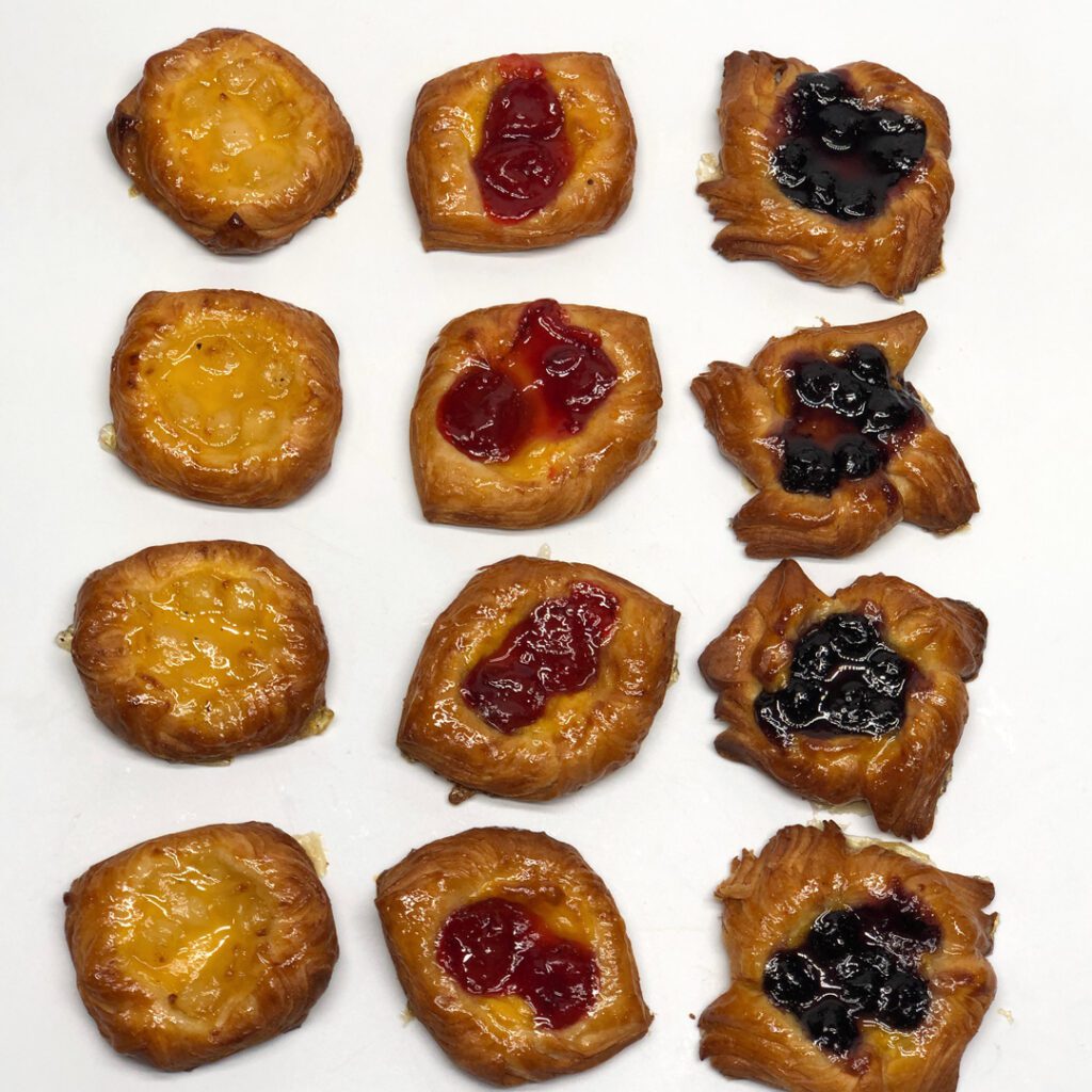 Mini Danish, assorted filling - minimum order 30 pcs - Munich Finest Bakery